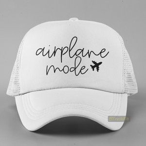 Accessories | Airplane Mode Foam Trucker Hat Mesh Snapback Cap White ...